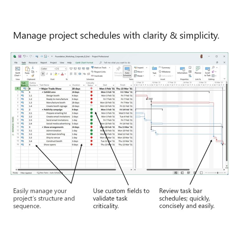 Microsoft Project Guide Core - Project Learning